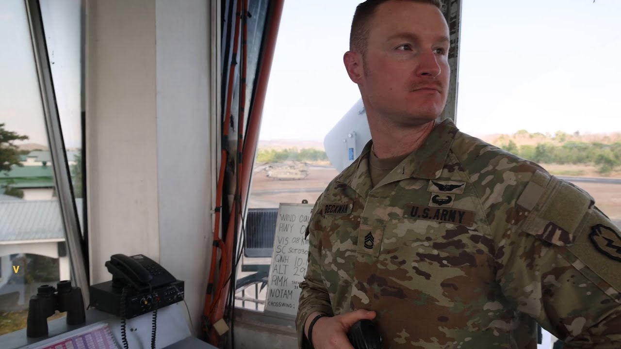 SFC Steven Beckman, 15P Air Traffic Control Operator - YouTube