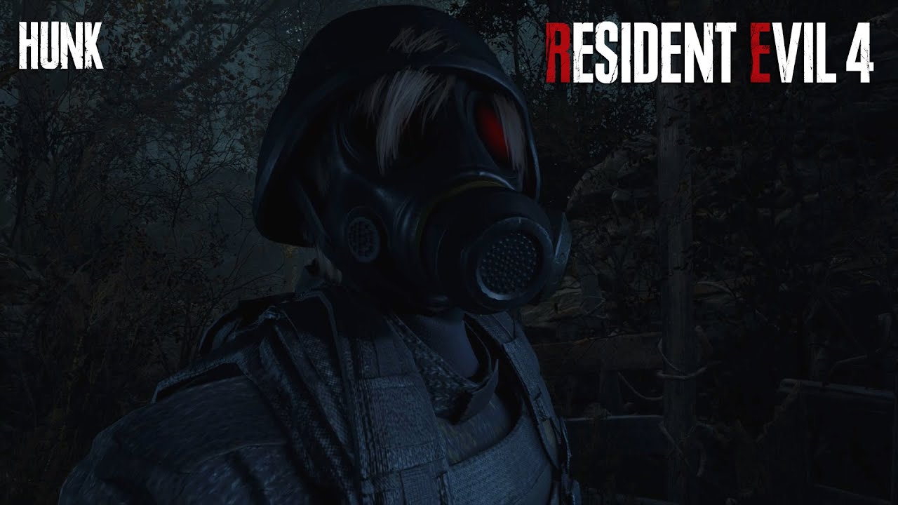 Resident Evil 4 biohazard Re4 Chainsaw Demo - Hunk with hair - YouTube