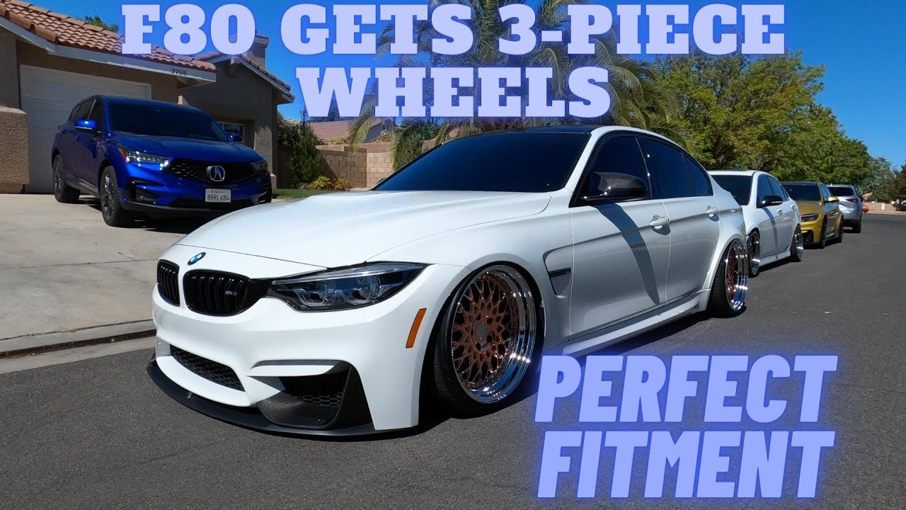 F80 M3 Gets New 3-Piece Wheels! Perfect fitment! - YouTube