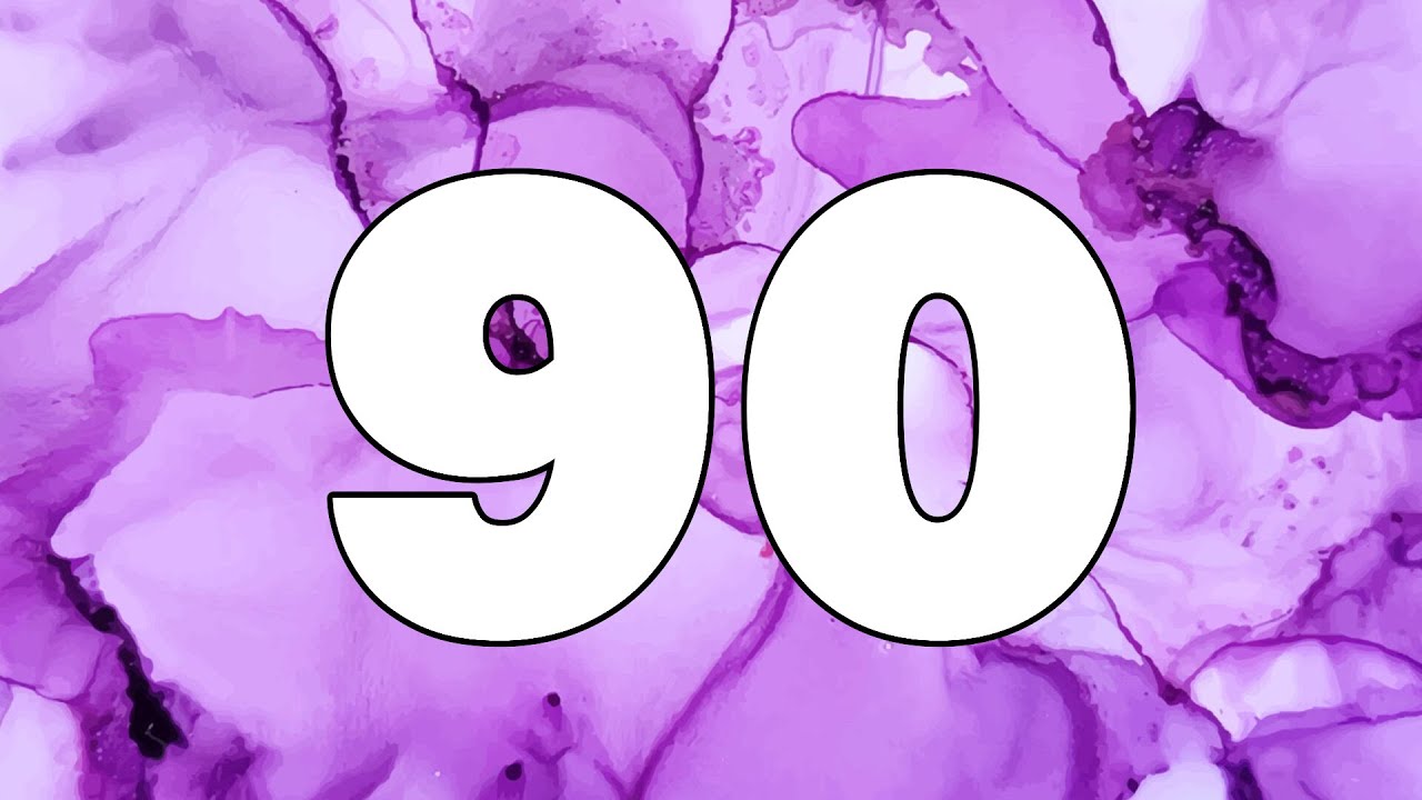 90 Second Countdown Timer | Purple Background - YouTube