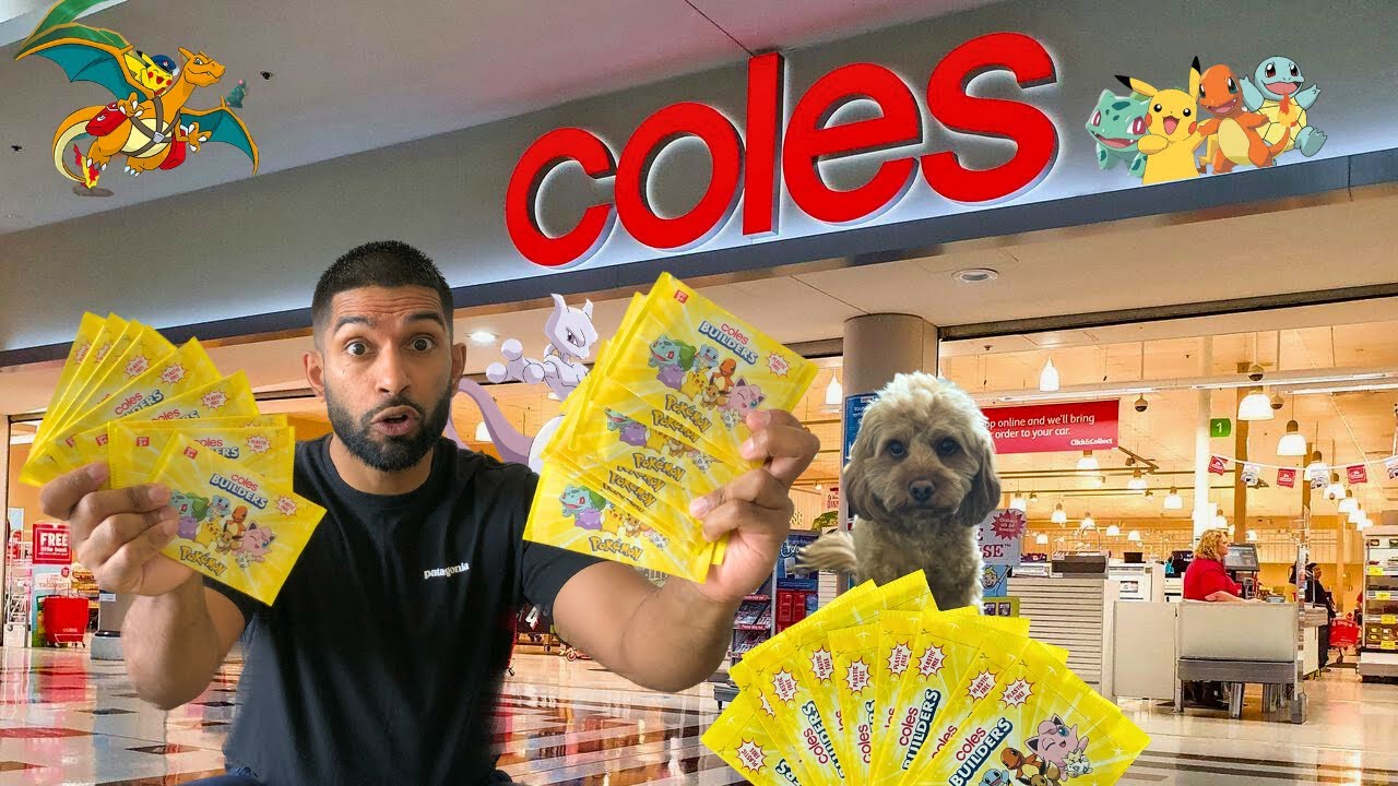 First Ever Pokemon x Coles Builders Booster Box - YouTube