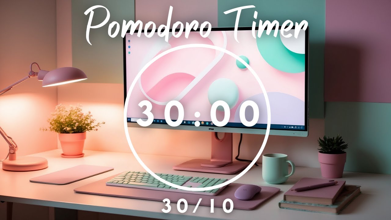 30 Minutes Timer 10 Minutes Break | Pomodoro Timer 30/10 | Lofi Music ...