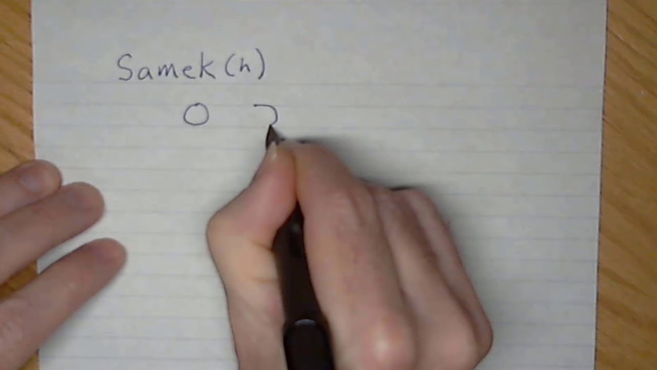 Samek: Writing Hebrew Letters - YouTube
