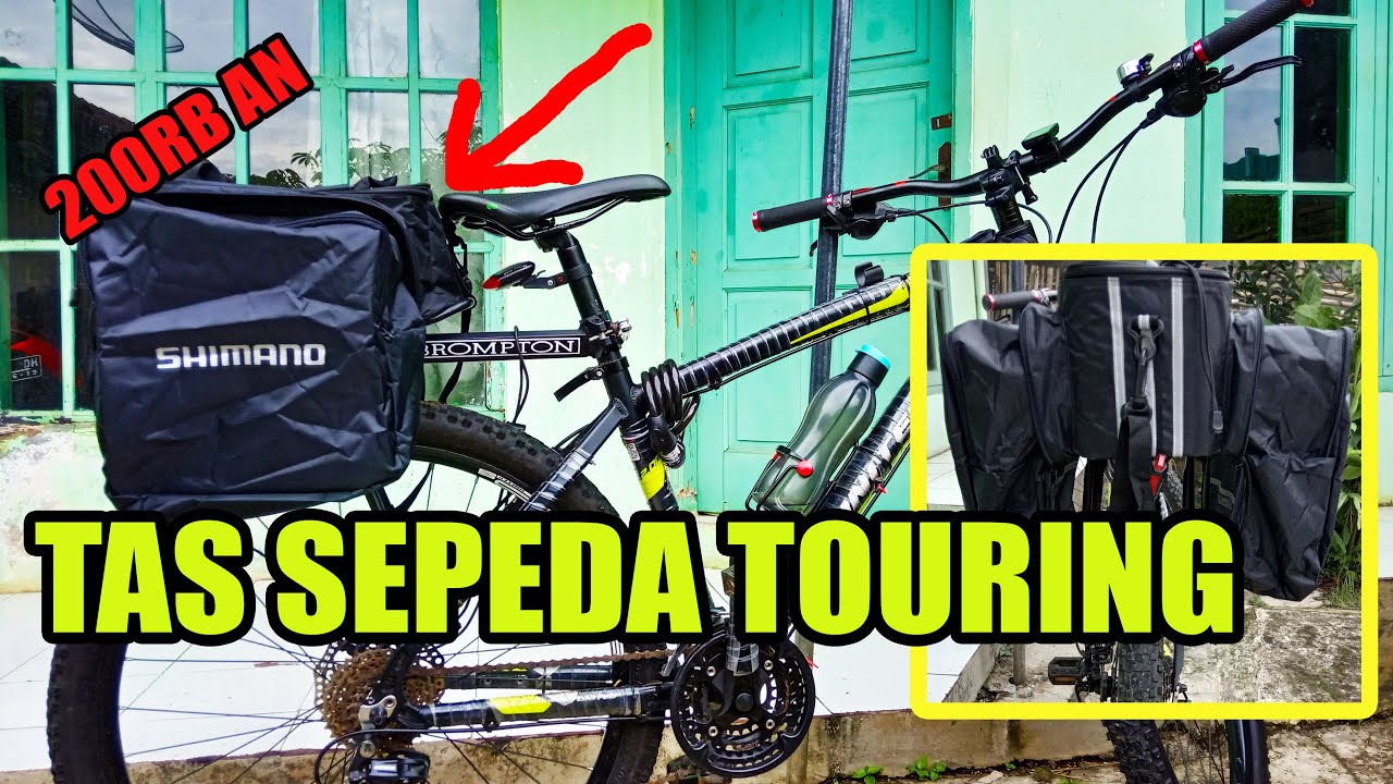 UNBOXING TAS PANNIER SEPEDA UNTUK TOURING_CUMA 200 RIBUAN - YouTube