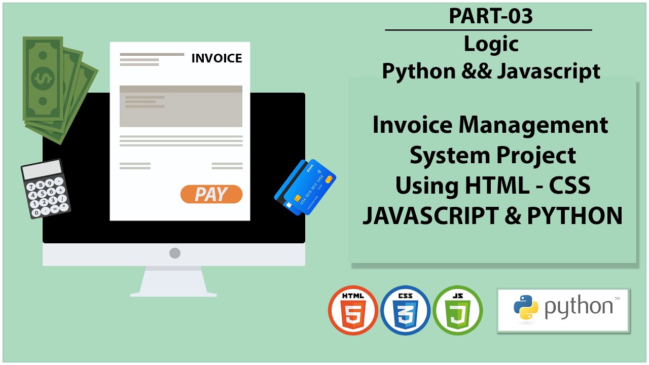 Invoice Management System Project Using Html Css Javascript Part 03 9905