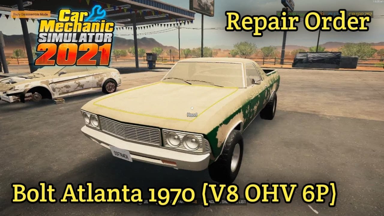 Repair Order!! Bolt Atlanta 1970 (V8 OHV 6P) - Car Mechanic Simulator ...