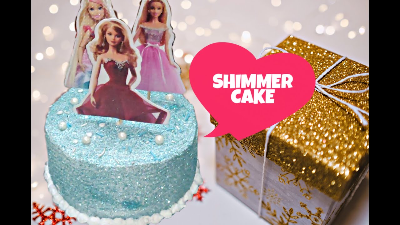 Shimmer Cake - Shiny Gorgeous Cake Recipe By Khan Flavour - YouTube