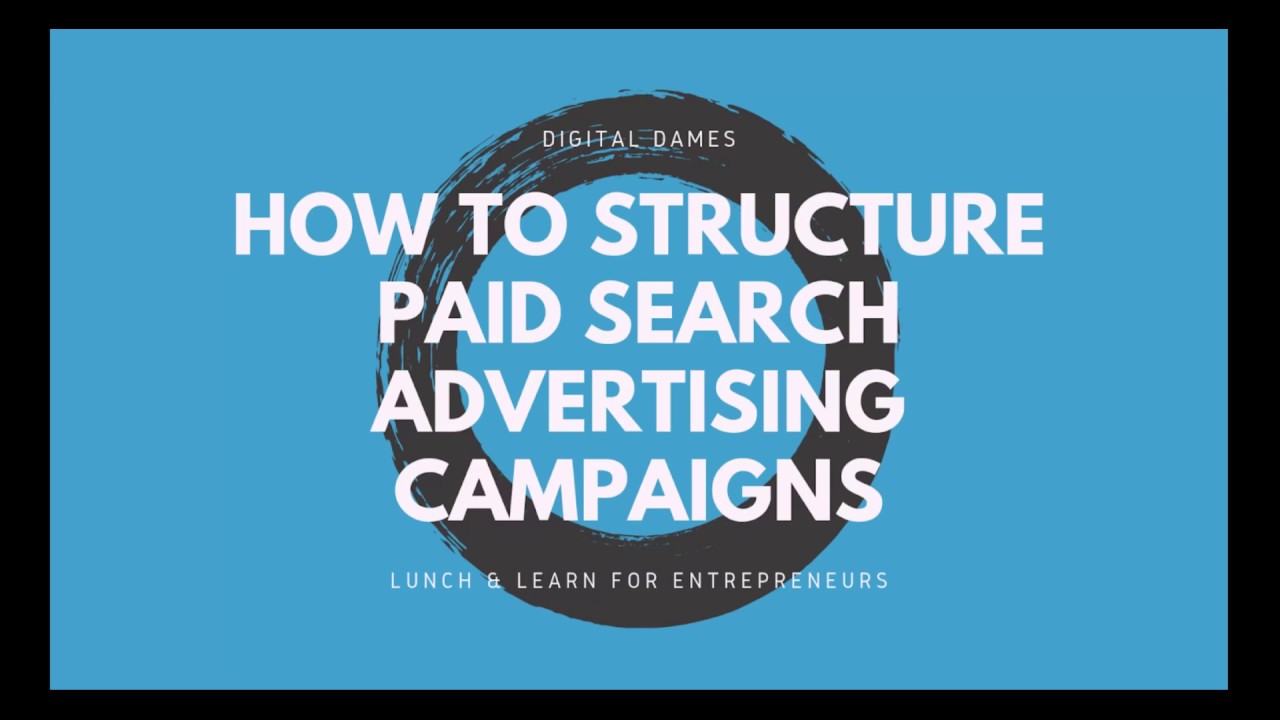 How To Structure Paid Search Advertising Campaigns - YouTube