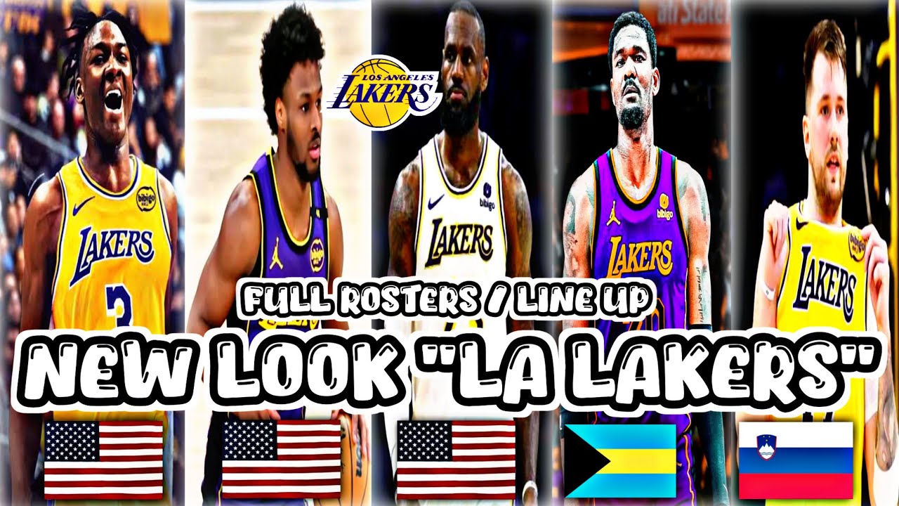 NEW LOOK "LA LAKERS" Full Line Up / Rosters for 2025-26 NBA SEASON for ...