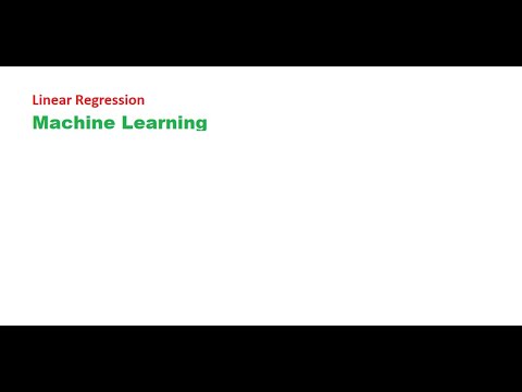 linear regression - YouTube