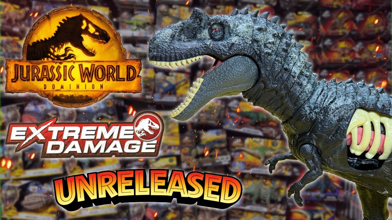 UNRELEASED Jurassic World Extreme Damage Albertosaurus + Scan Code ...