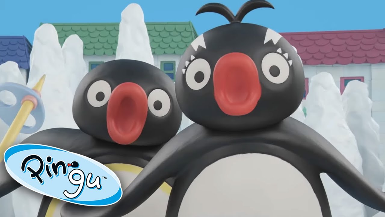 Pingu And The Winter Ski Competition! @Pingu - YouTube