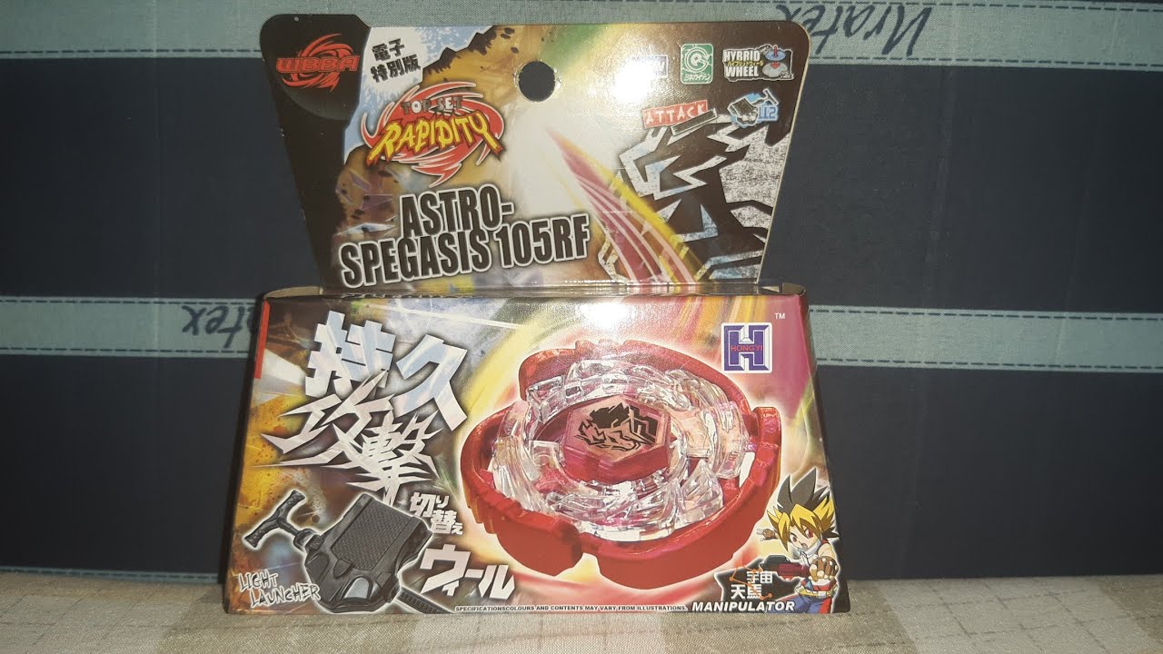 ASTRO PEGASIS 105RF UBOXING/REVIEW BEYBLADE-RAPIDITY - YouTube
