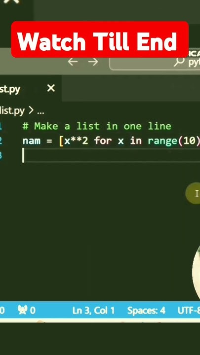 Python 1/50 trips trick #shorts #python - YouTube