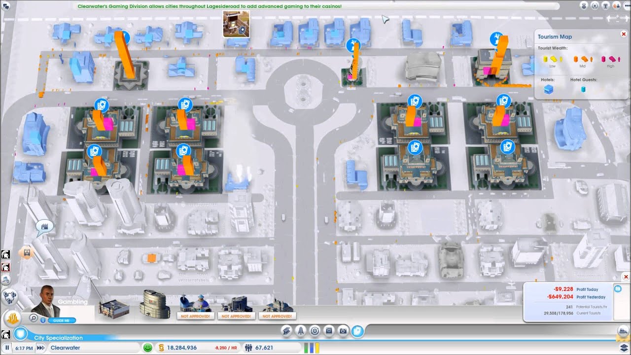 SimCity multi-city tutorial #17 high wealth gambling - YouTube