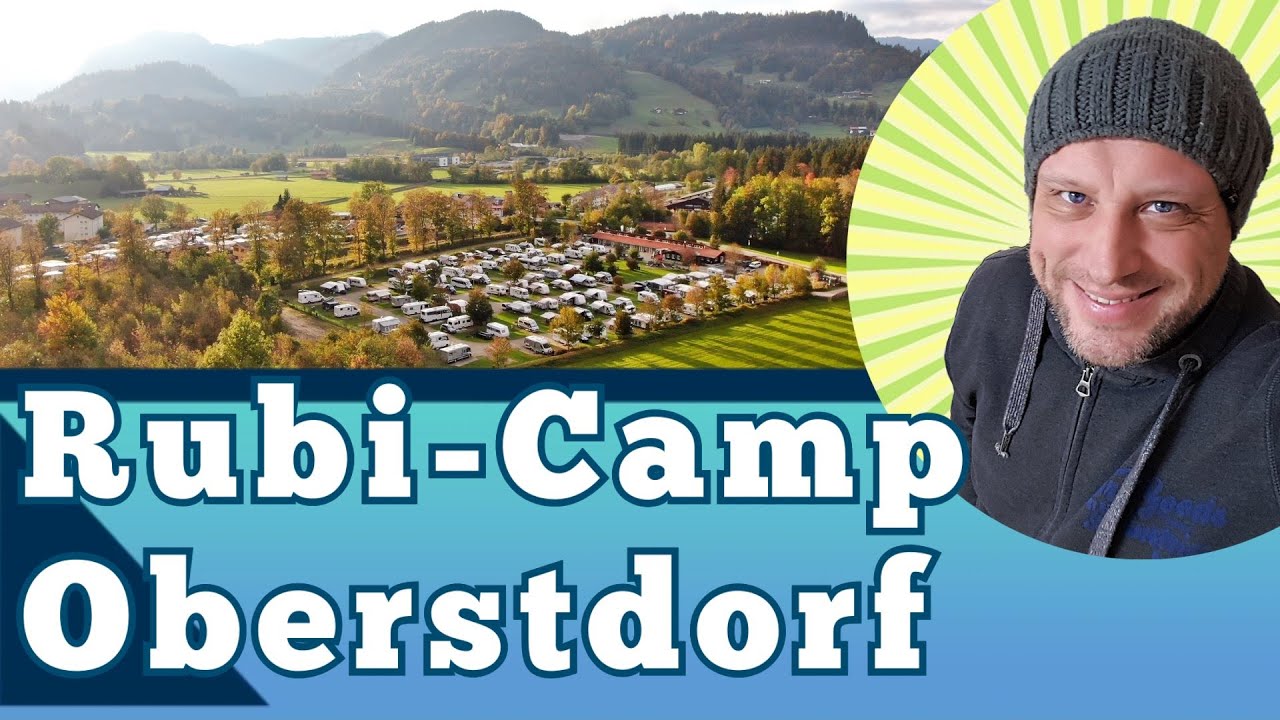 Rubi-Camp Campingplatz Oberstdorf von oben - Blick auf die Allgäuer ...