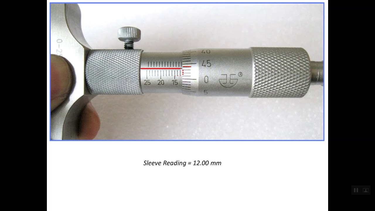 29) قراءة ميكروميتر قياس الأعماق بالنظام المتري Reading Metric Depth Micrometer - YouTube