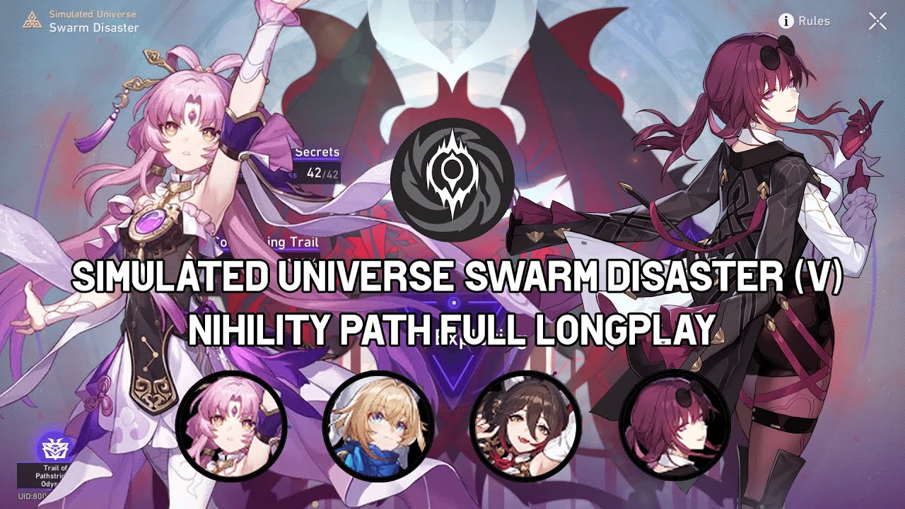 Honkai Star Rail - Simulated Universe Swarm Disaster (V) - Nihility Fu Xuan & Kafka Full ...