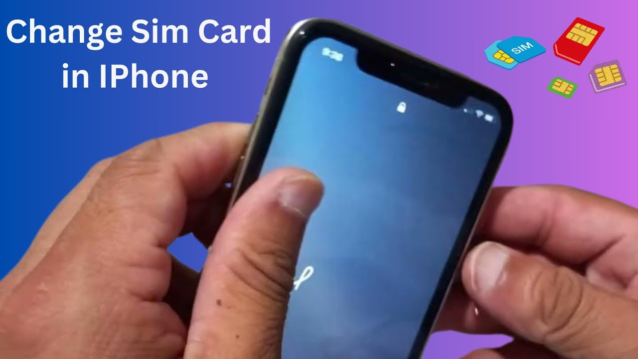 how to change sim card in iphone | how to insert sim card iphone - YouTube