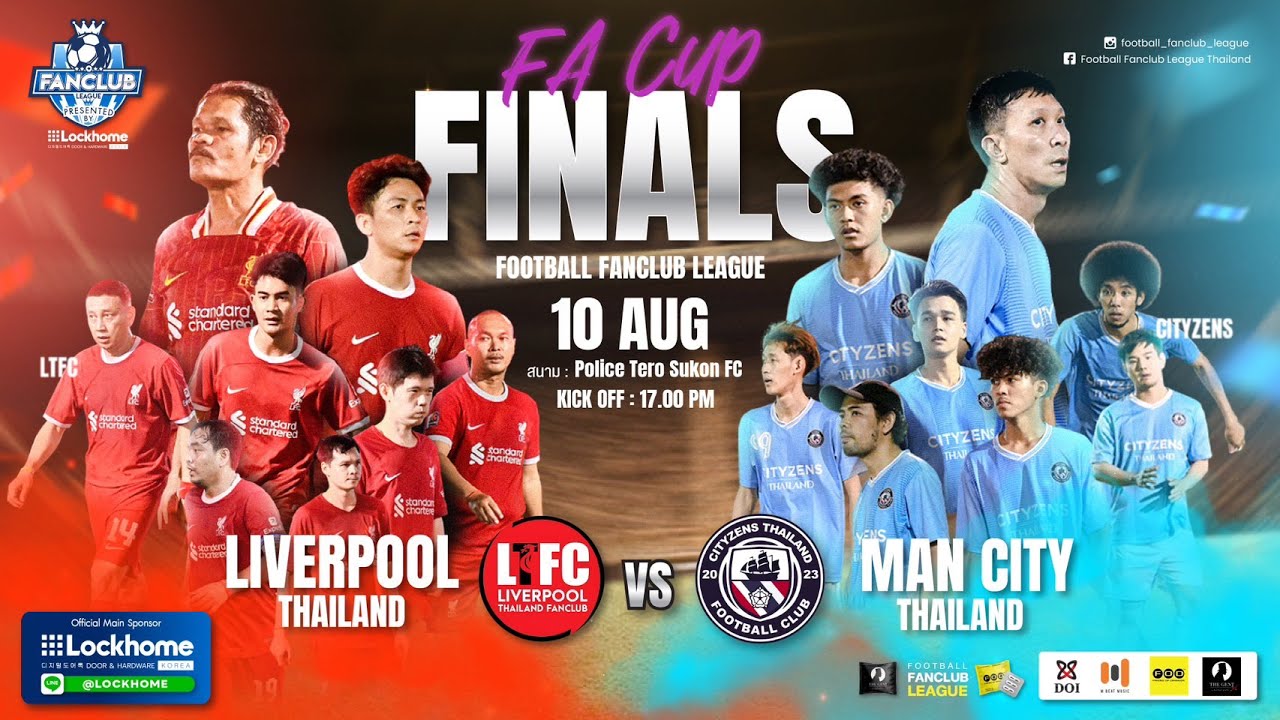 Football Fanclub League 𝐅𝐀𝐂𝐔𝐏 | LTFC - Liverpool Thailand VS Manchester ...