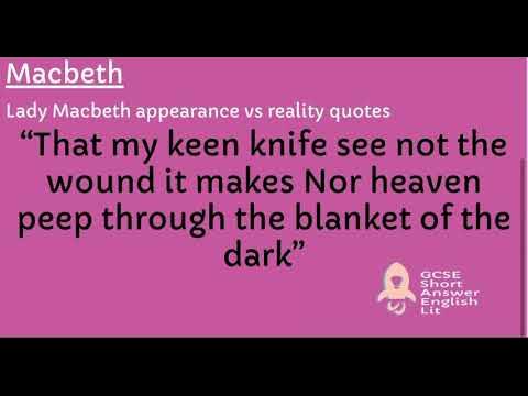 Appearance vs reality quotes | Macbeth | GCSE Short Answer - YouTube