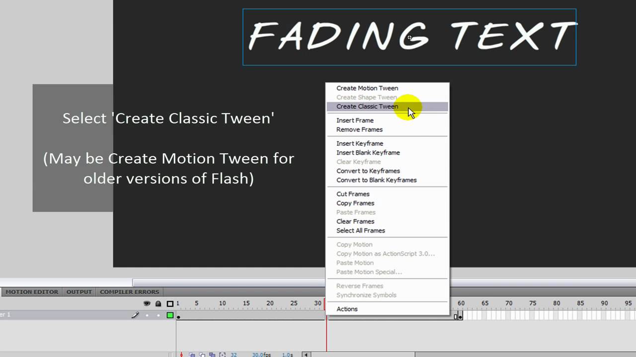 How To Make Simple Fading Text images With Adobe Flash CS4 YouTube how-to-make-simple-fading-text-images-with-adobe-flash-cs4-youtube
