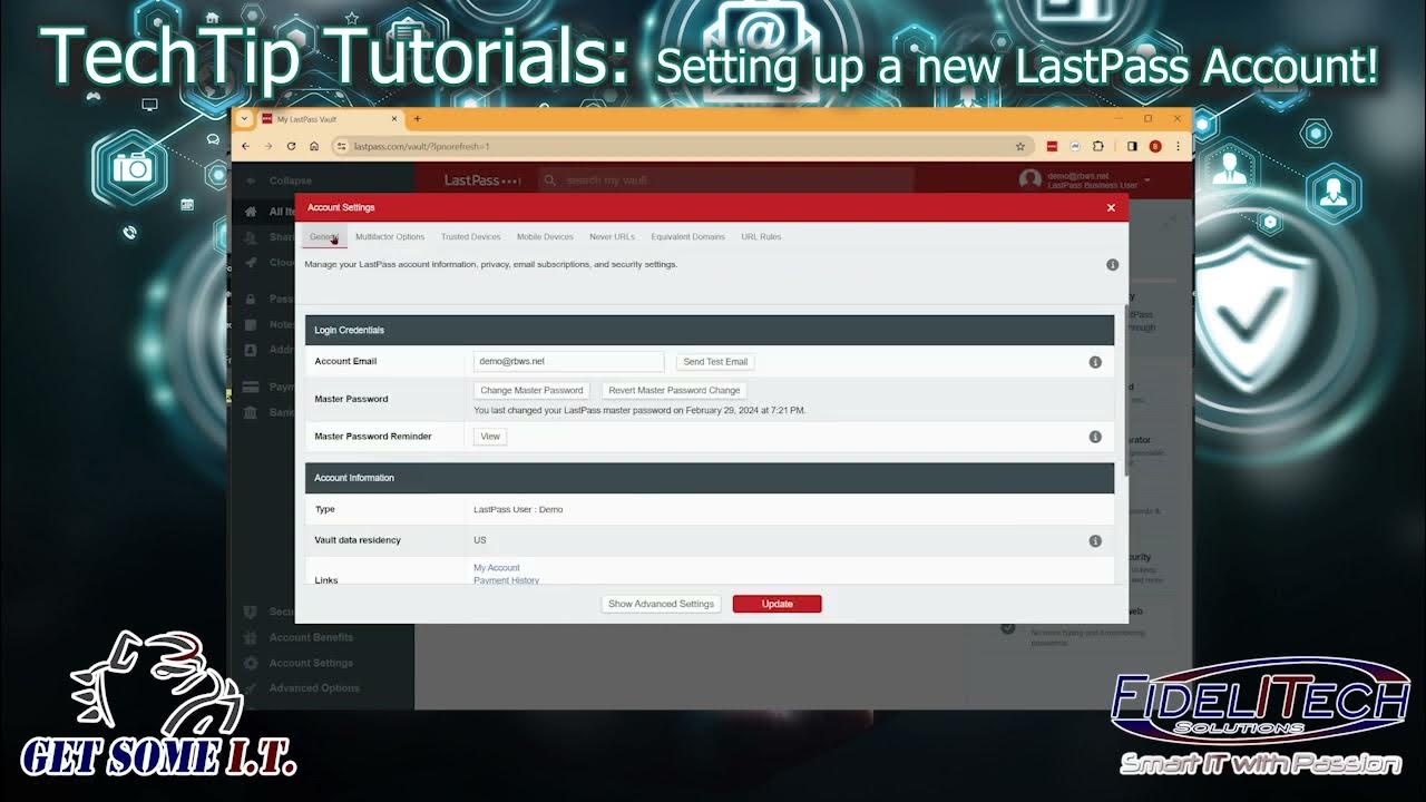 TechTip Tutorials Setting up a new LastPass Account - YouTube