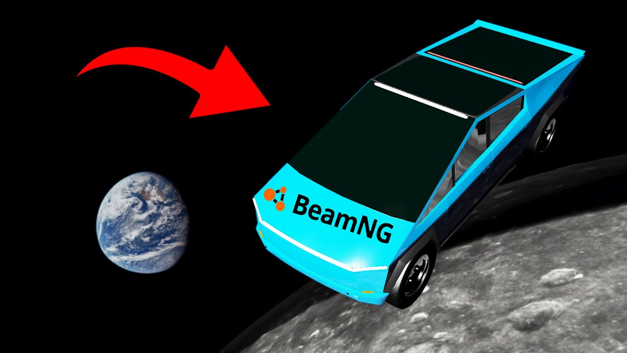 TESLA NA KSIĘŻYCU I NOWA MISJA APOLLO w BEAMNG.DRIVE "TO BYŁ MAŁY KROK ...