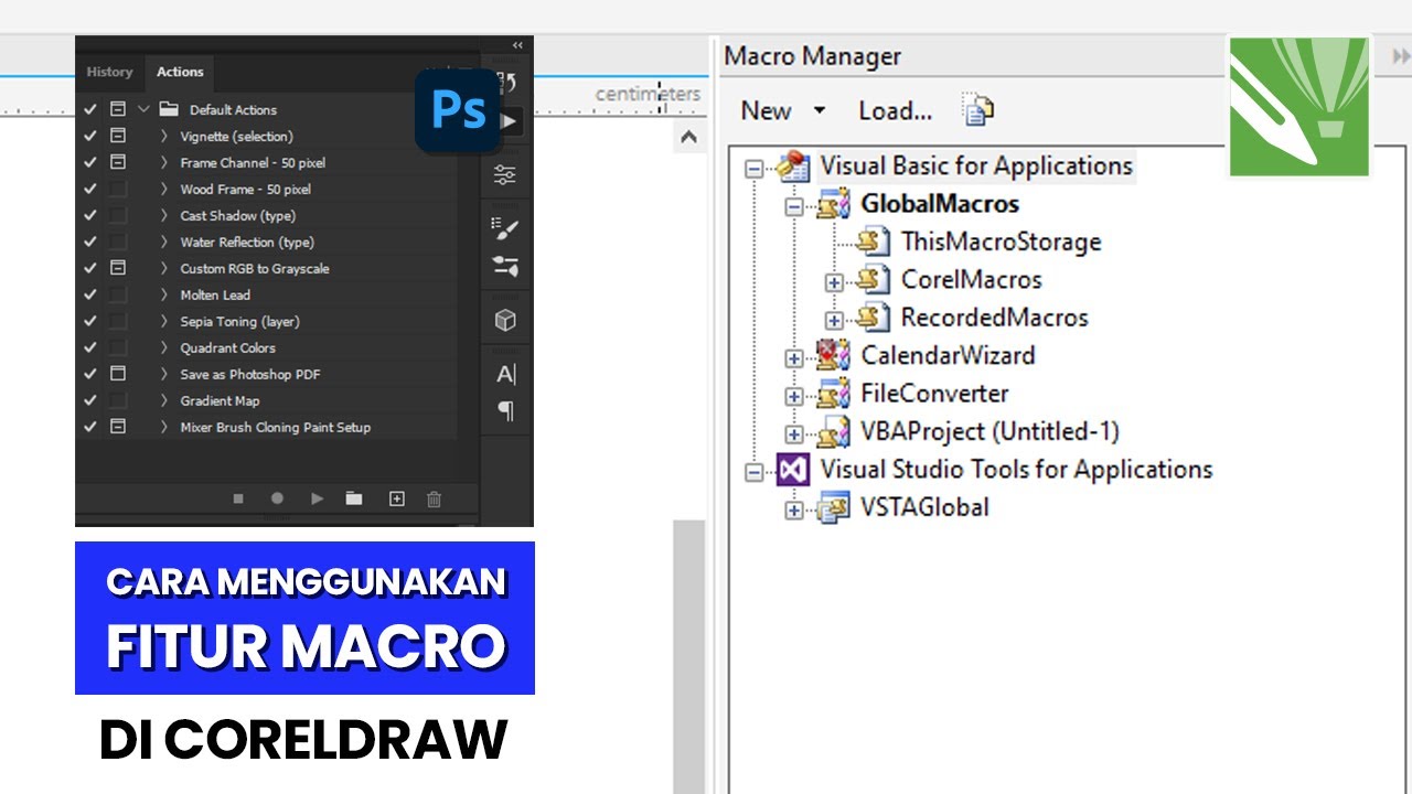 Fitur "Action" Adobe Photoshop juga ada di CorelDRAW - Cara Menggunakan ...