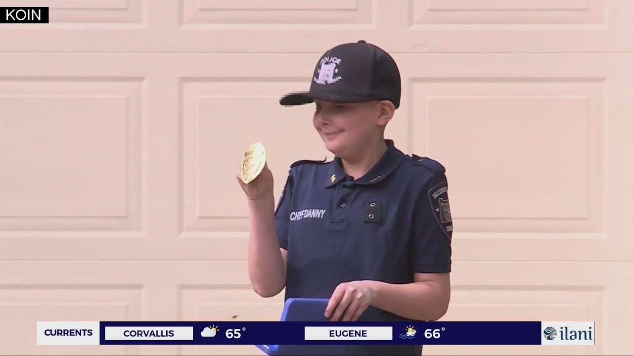 Hillsboro's Danny Shaughnessy named 'Chief for a Day' - YouTube