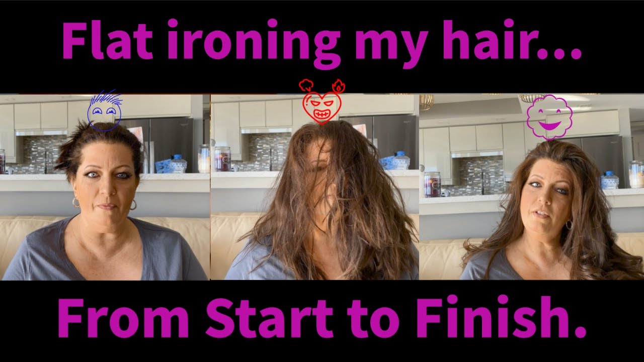 The QUESTION QUEENS: Flat ironing my hair. Start to finish. Helpful ...