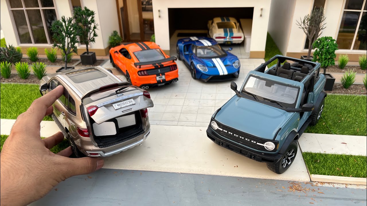 Driving Mini Ford Cars & SUVs | Miniature House Diorama | Realistic ...