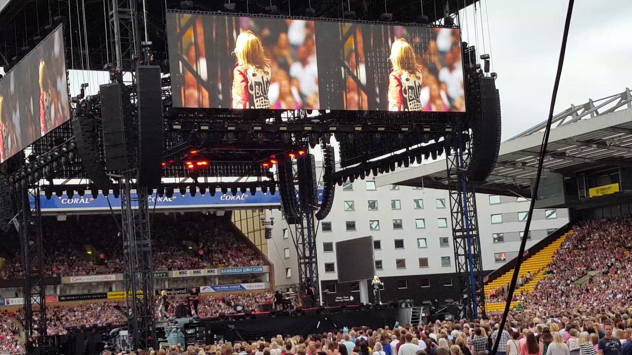 All Saints at the Norwich Take That concert - Under The Bridge - YouTube