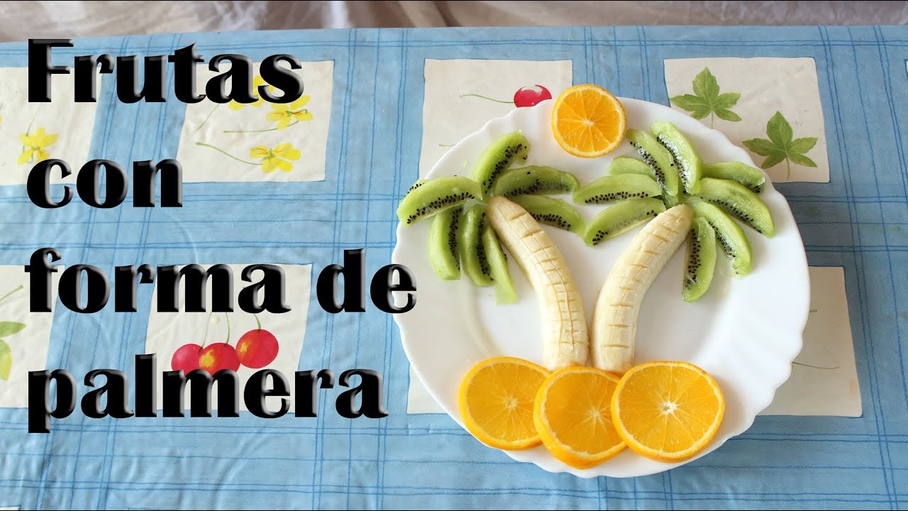Frutas playeras, comida con formas - Manualidades Fáciles - YouTube