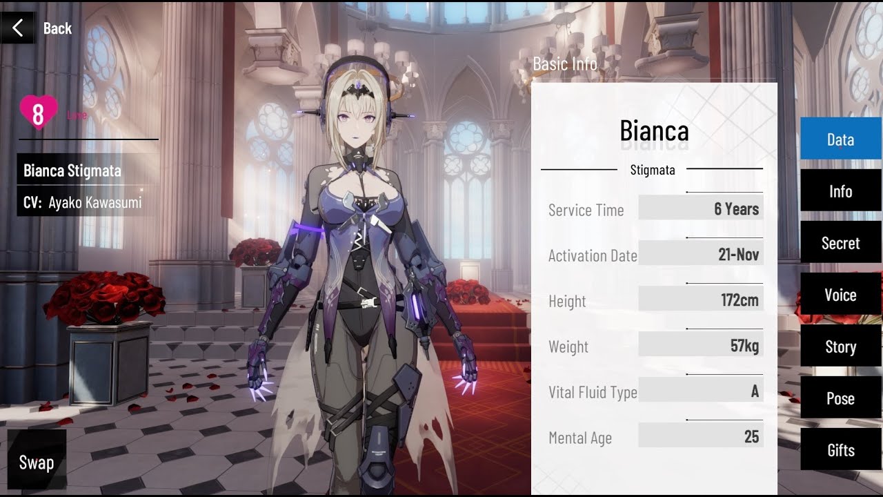 Bianca Stigmata - All Voice Lines (JP + CN) + Secrets - Level 8 ...