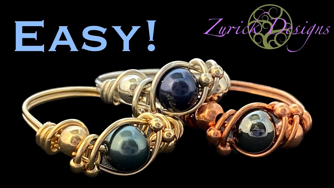 Adorable Wire Bead Ring Tutorial- Super Easy! - YouTube