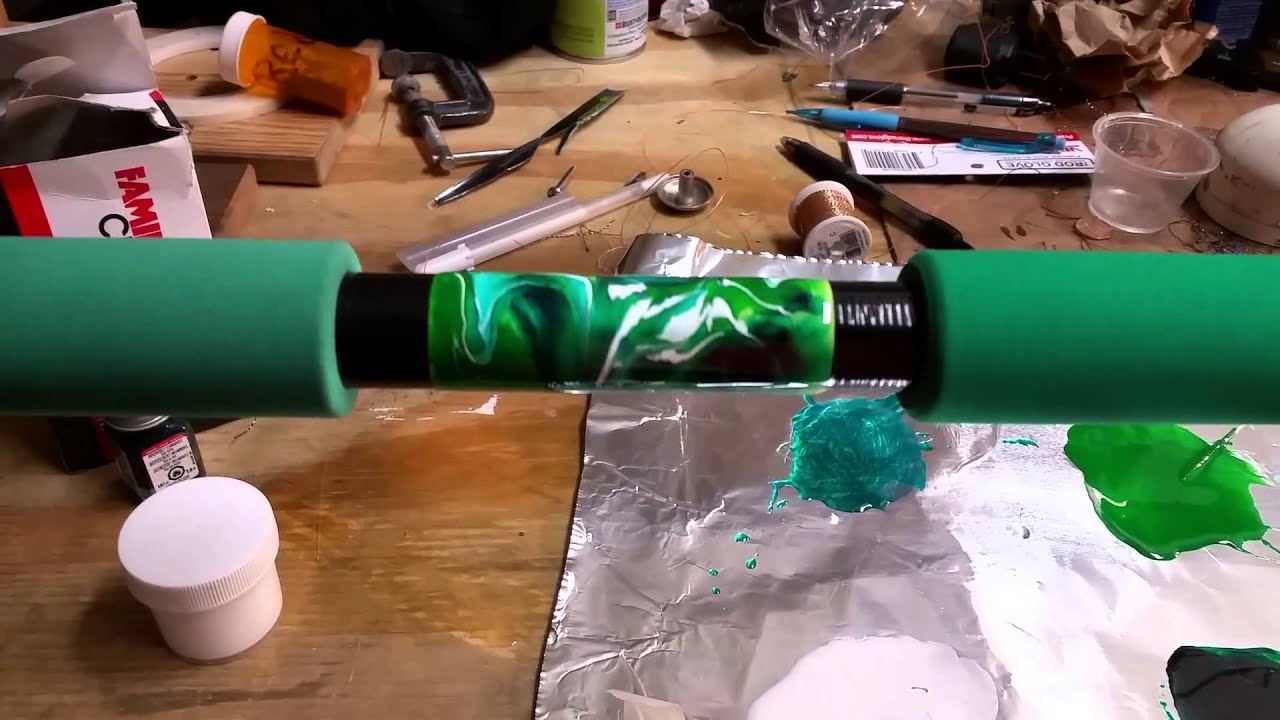 Rod marbling - YouTube