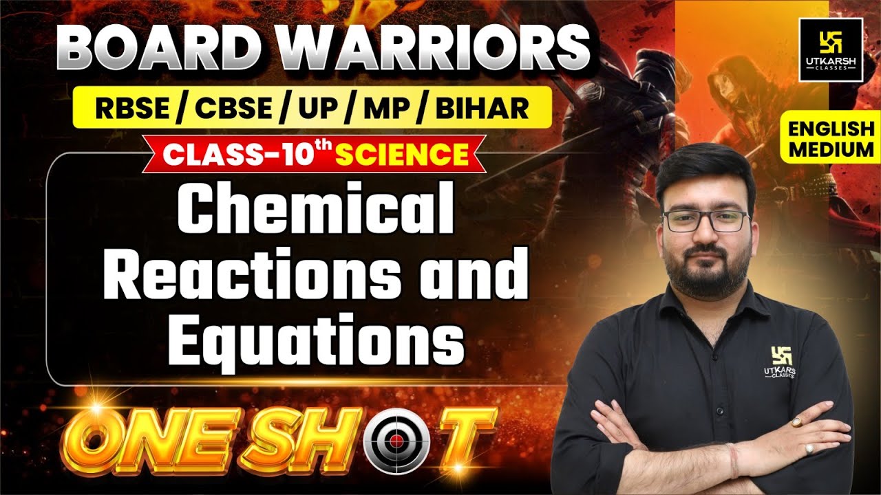 Chemical Reaction & Equation One Shot | Class 10 Science (EM) | Board ...