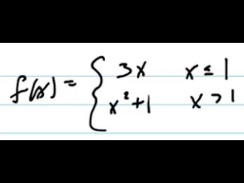 Find the domain, range and graph of the piecewise function - YouTube