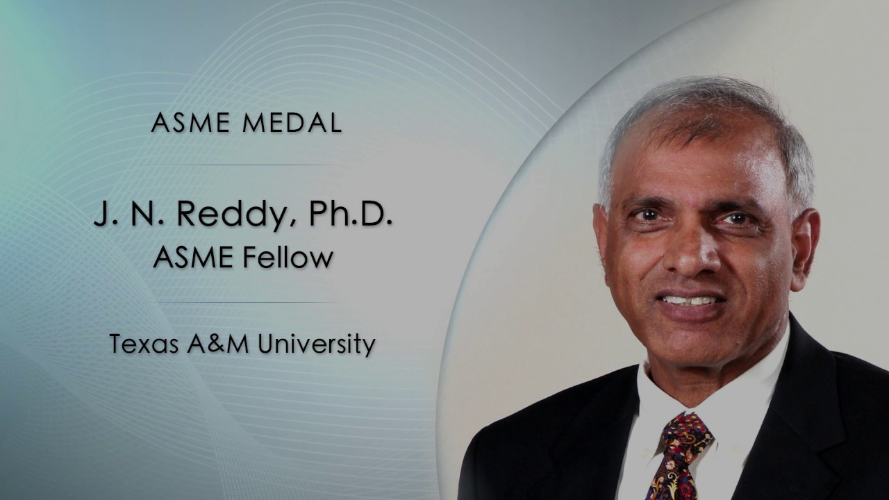 Prof. J.N. Reddy received ASME medal - YouTube
