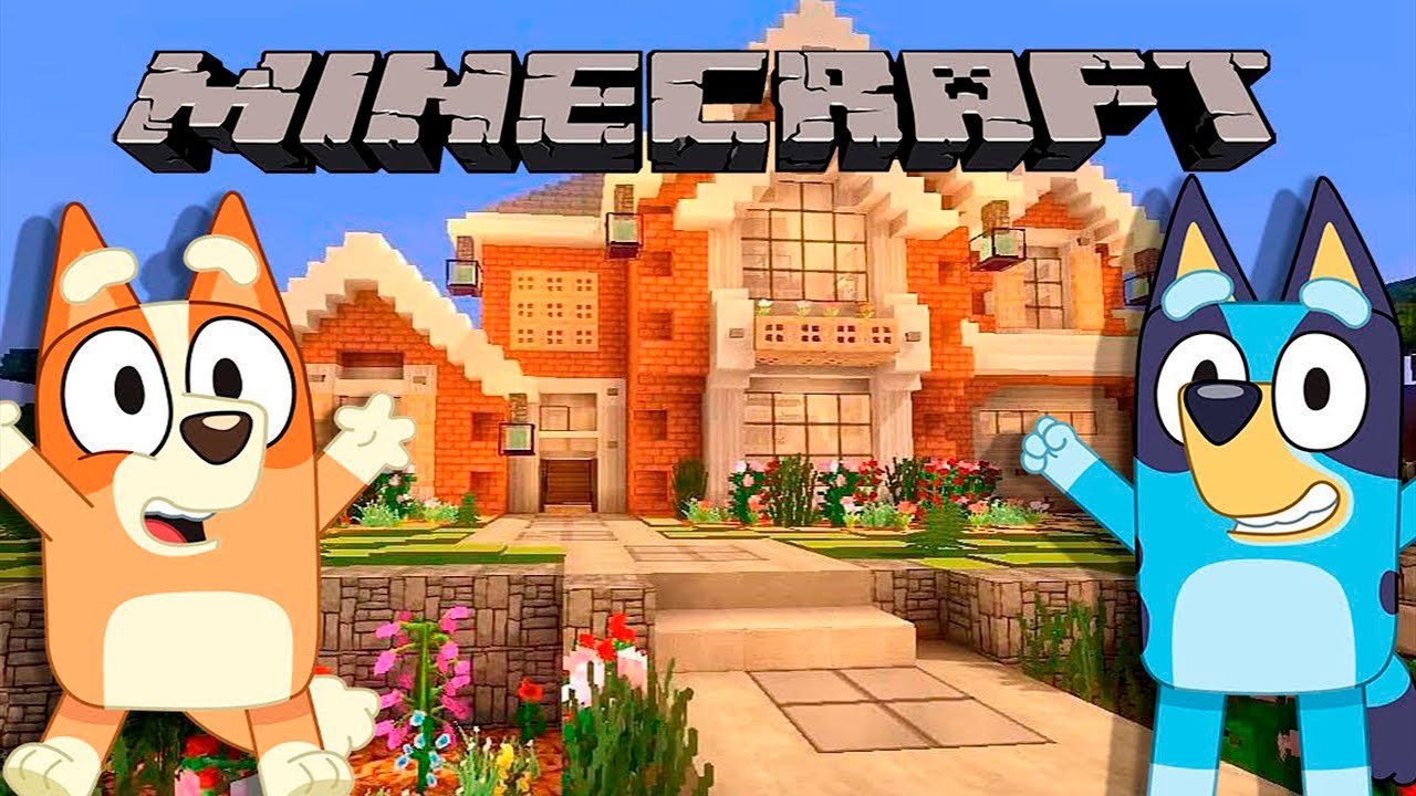 Bluey Plays Minecraft 4 - YouTube