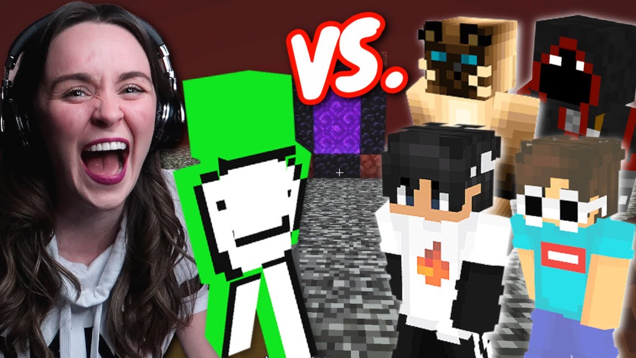 Reacting to Dream vs 4 Hunters REMATCH | Dream Reaction Series - YouTube