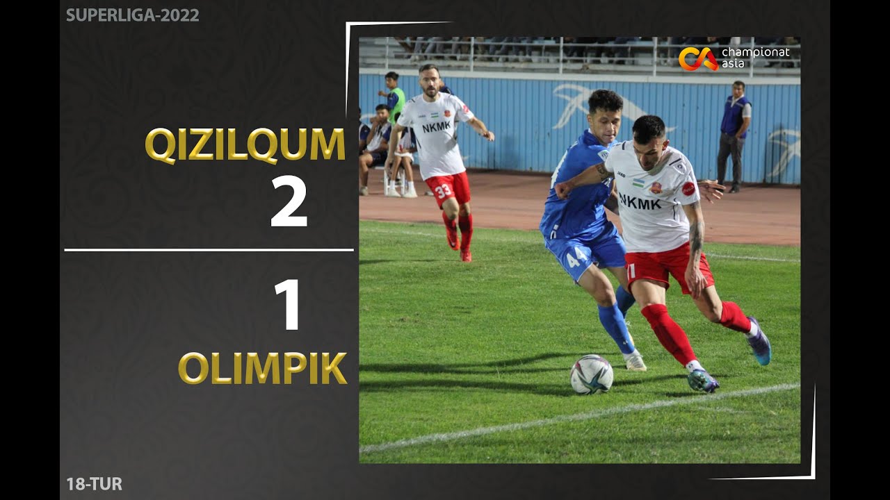 Superliga. Qizilqum - Olimpik 2:1. Highlights - YouTube