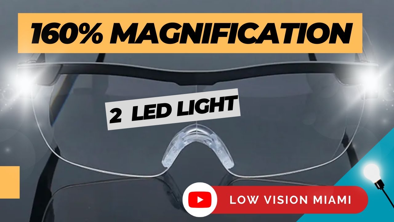 Magnifying Glasses With Light - Low Vision Miami - YouTube