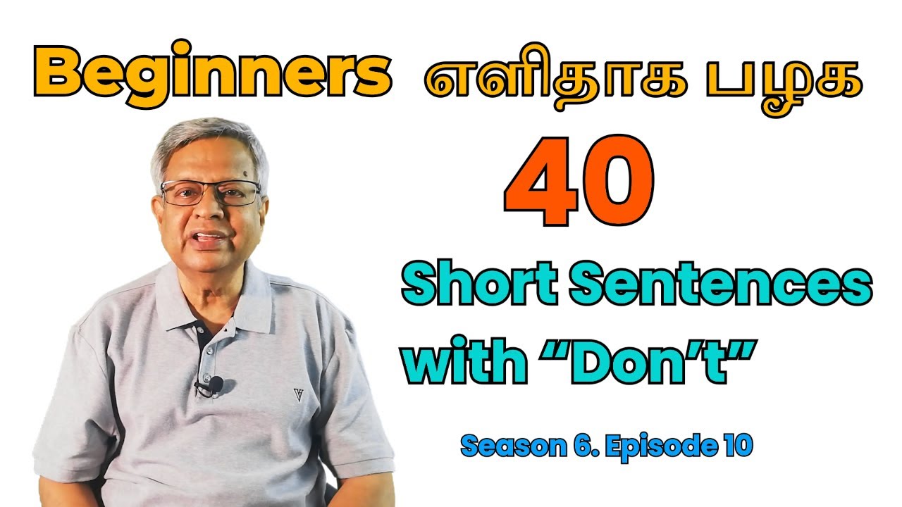 Easy English for beginners. 40 Short Sentences with “Don’t” - YouTube