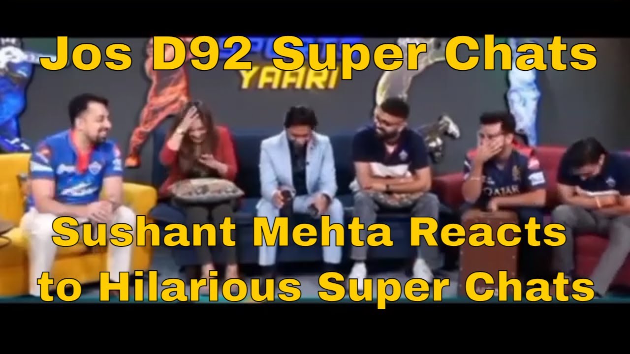 Sushant Mehta Reacts to Hilarious Super Chats | Sports Yaari Funny ...