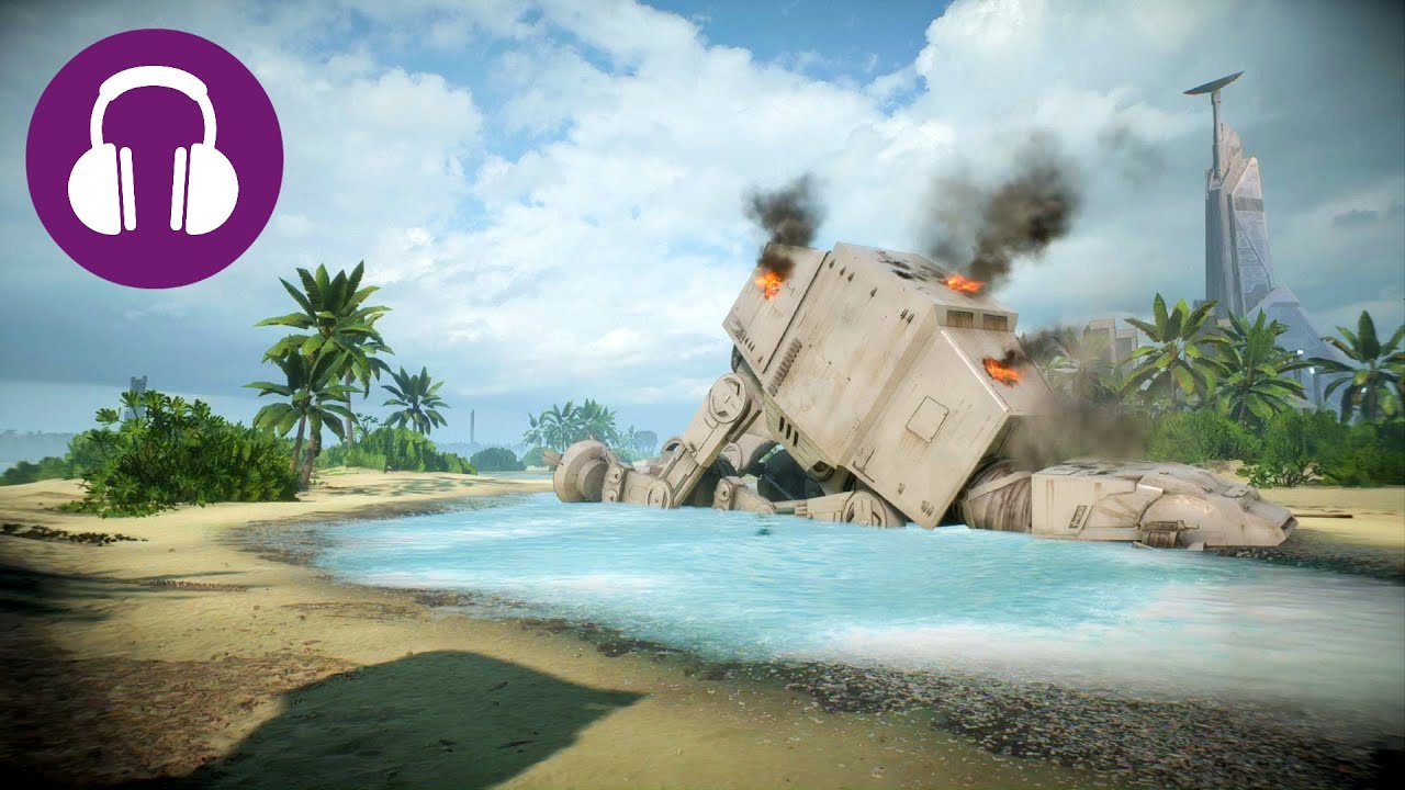 Falling Asleep On SCARIF BEACH 💤 Relaxing STAR WARS Ambience - YouTube