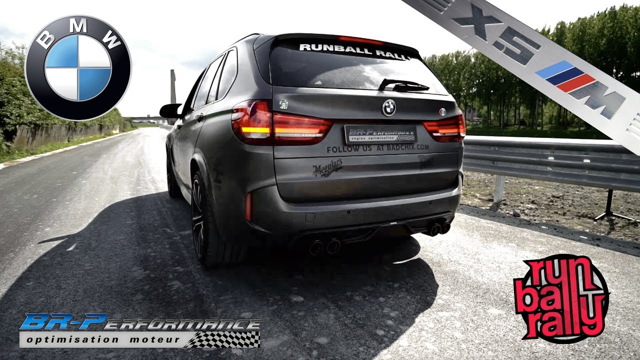 BMW F85 X5M exhaust Akrapovic & Rear Carbon Fiber diffuser By BR ...