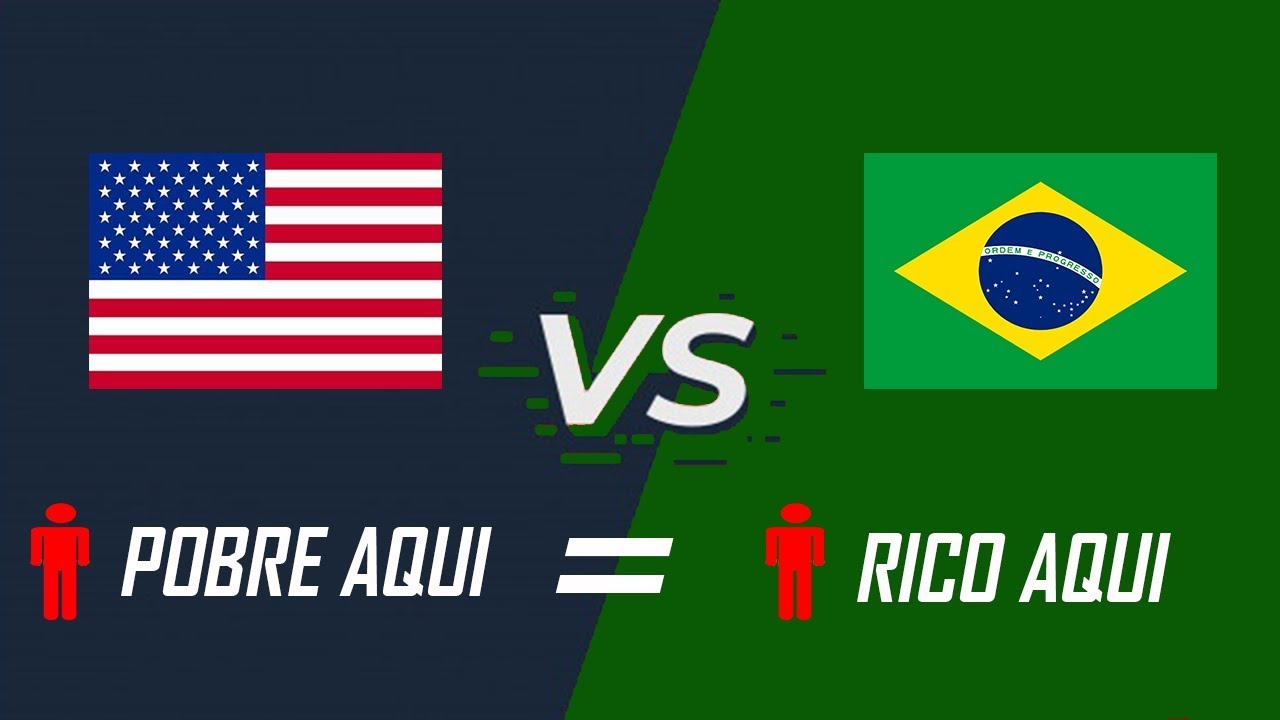 1 POBRE NOS ESTADOS UNIDOS = 1 RICO NO BRASIL - YouTube