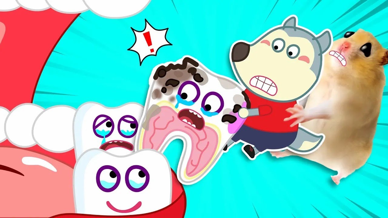 Talking Tom at the Dentist - Doctor Hamster Cartoon by Funny Hamster ...